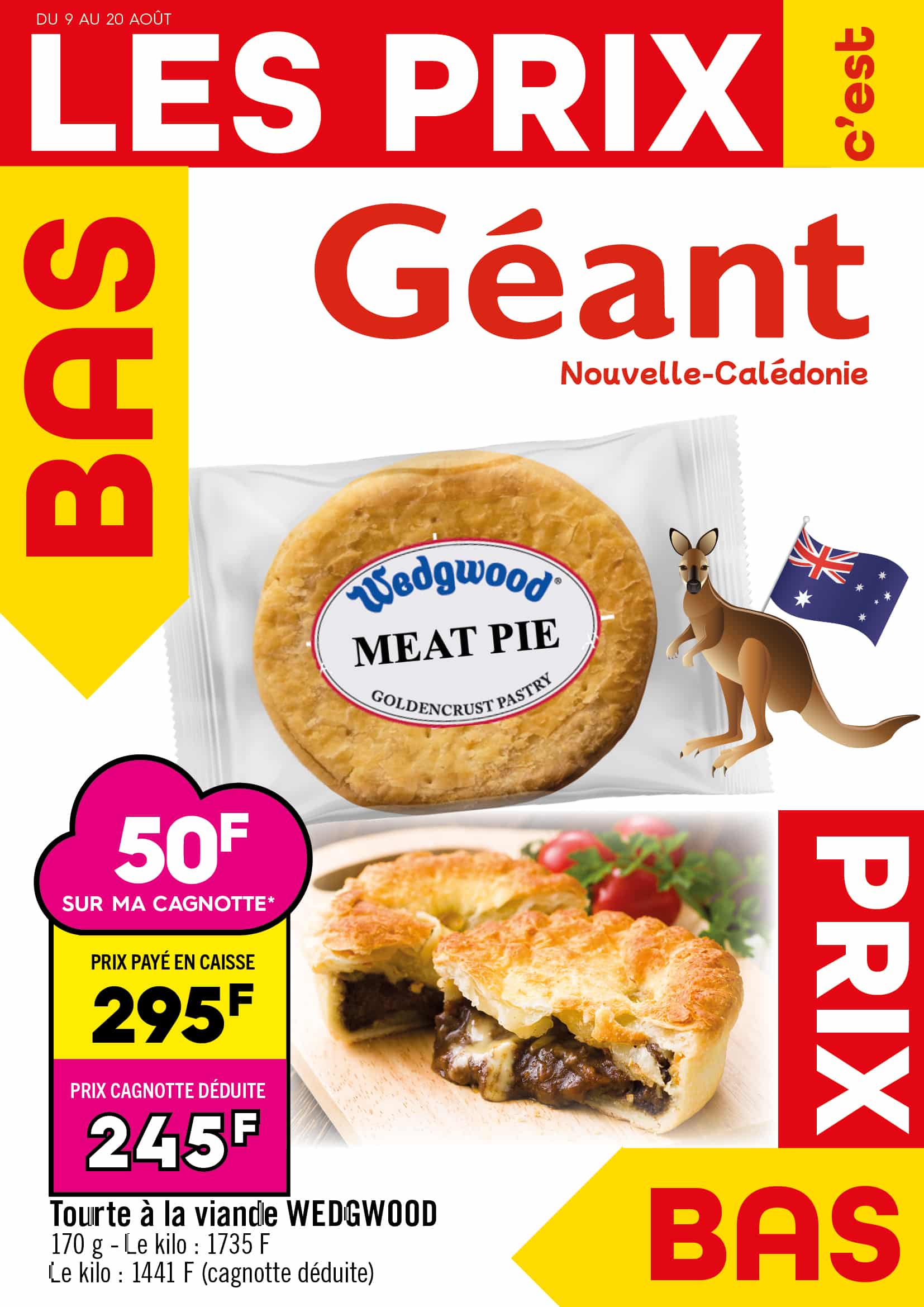 Les prix bas c'est chez Géant du 9 au 20 août 2023 - Mon Club NC