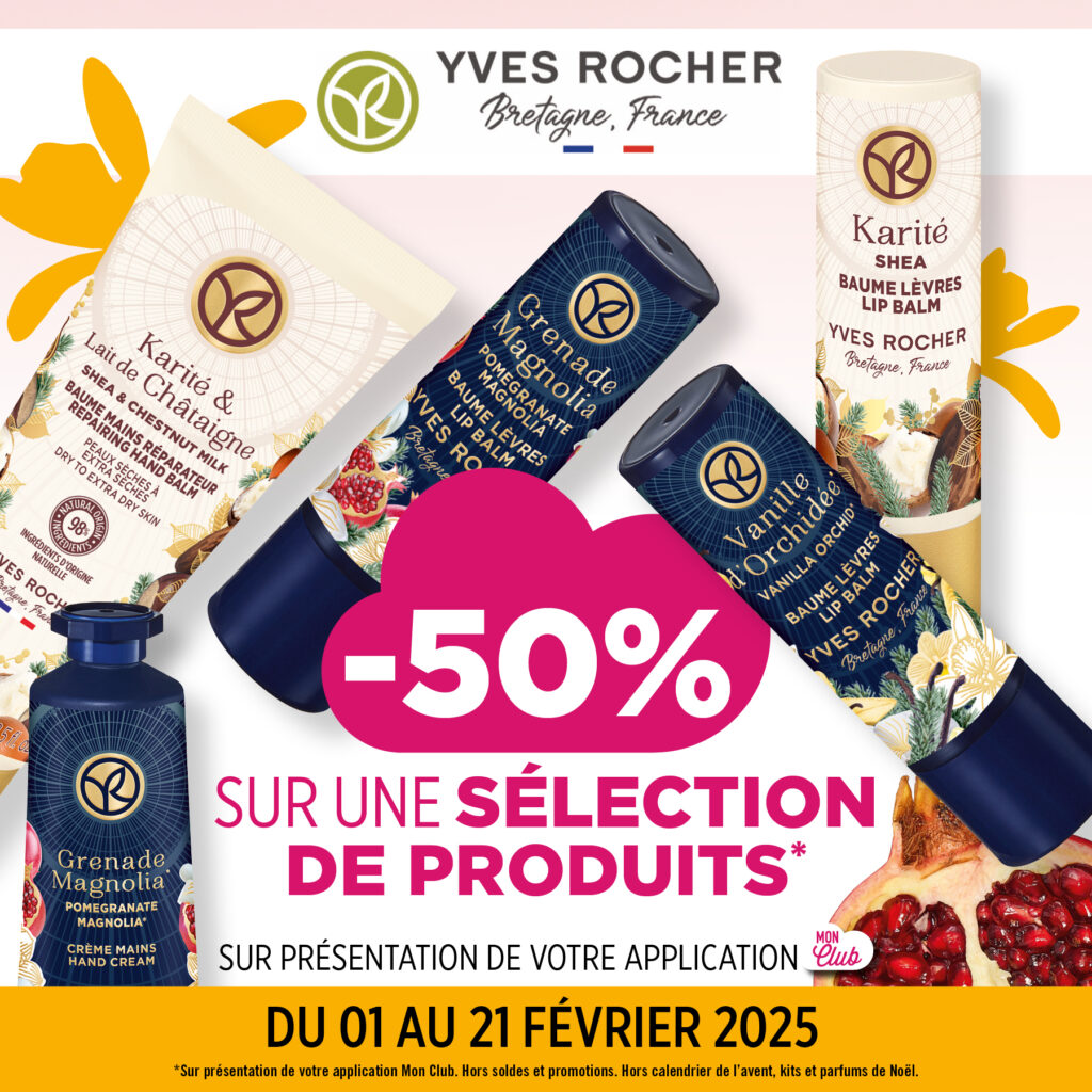 📣 L'offre Yves Rocher du mois de Février 2025 - Mon Club NC